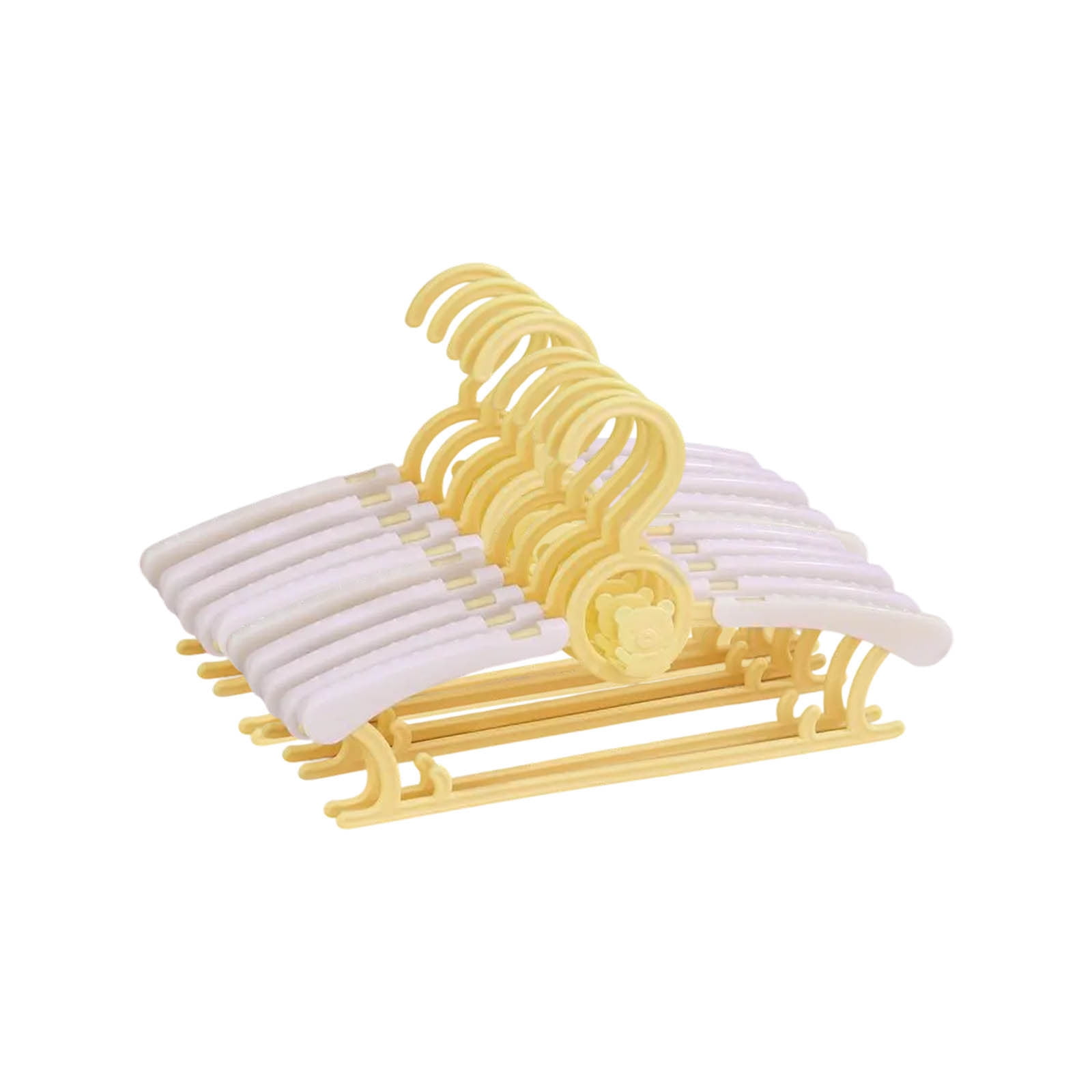 10pcs Non-Slip Coat Hangers,Adjustable Child Hangers,Safe Buckle Design ...