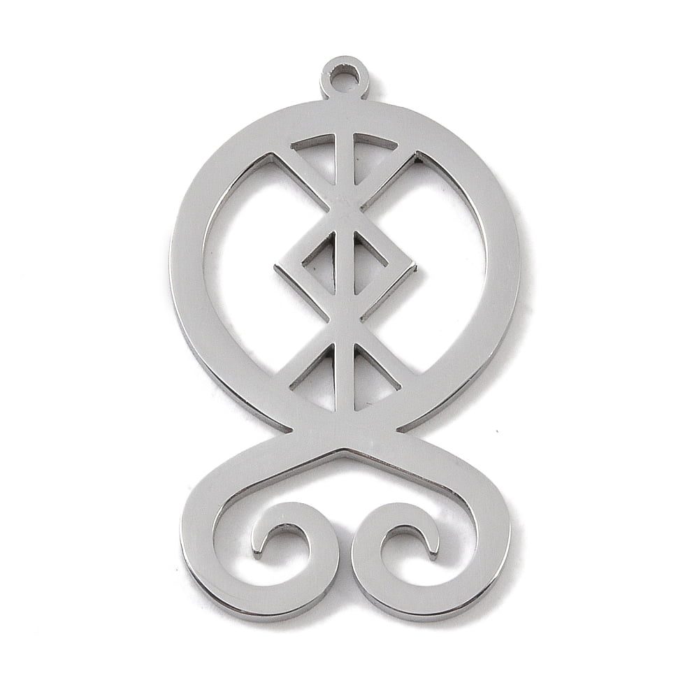 10pcs Non-Tarnish 304 Stainless Steel Pendants Laser Cut Viking Troll ...