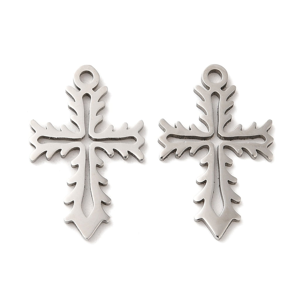 10pcs Non-Tarnish 316L Surgical Stainless Steel Pendants Laser Cut ...