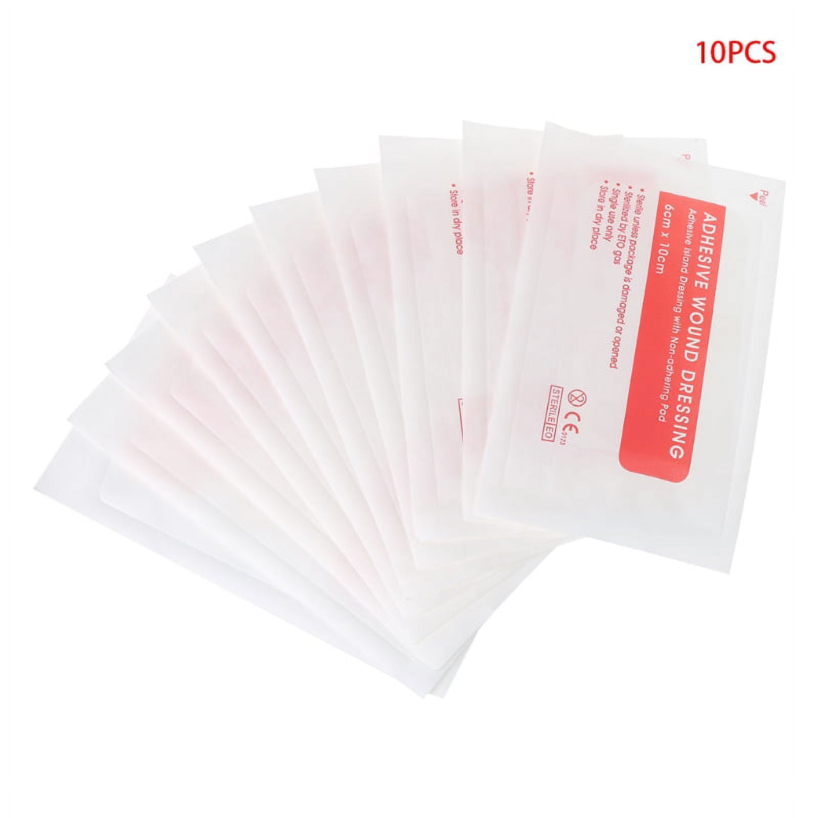 10pcs Non-woven Medical Adhesive Wound Dressing Large Band Aid Bandage ...