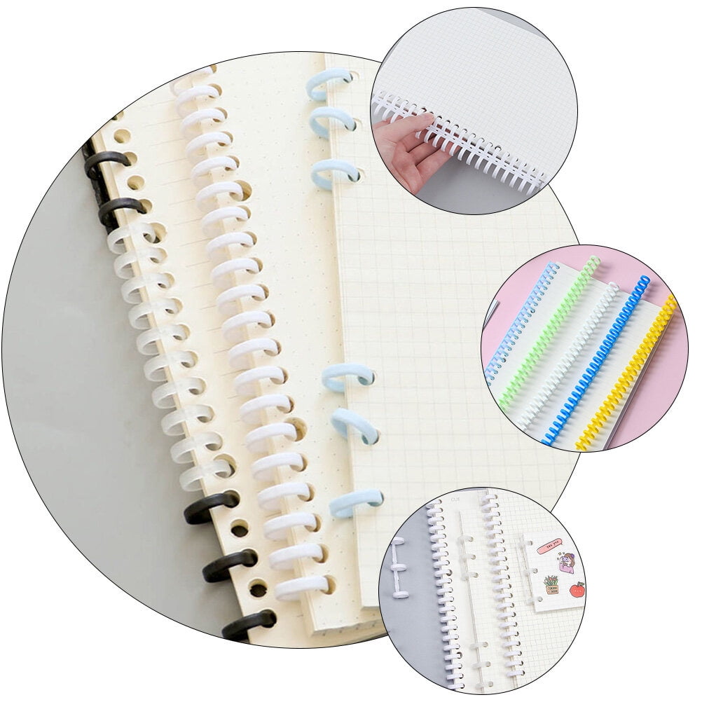10pcs Notebook Plastic Binding Spiral Strips 3 A4 and B5 Notebook Coils - Walmart.com