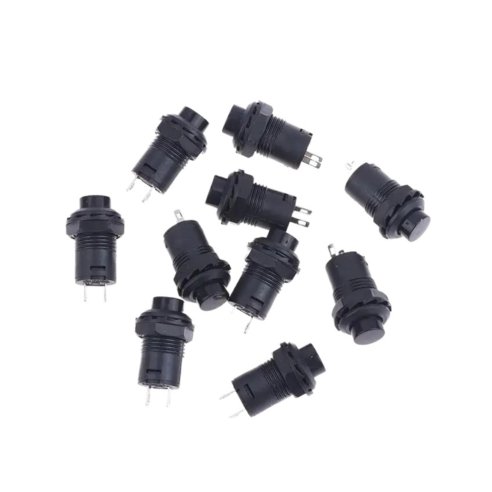 10pcs OFF- ON Push Button Switch 3A /125VAC 1.5A/250VAC DS-428/427 Self ...