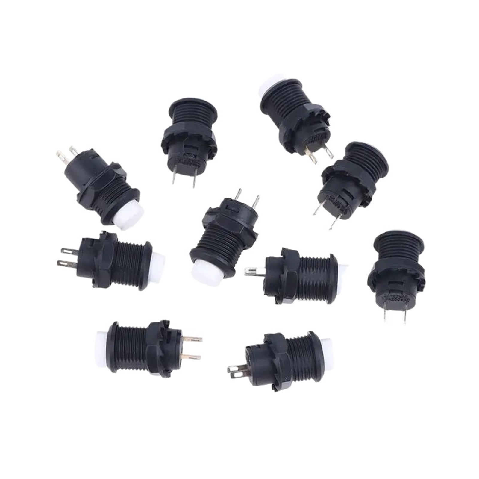 10pcs OFF- ON Push Button Switch 3A /125VAC 1.5A/250VAC DS-428/427 Self ...