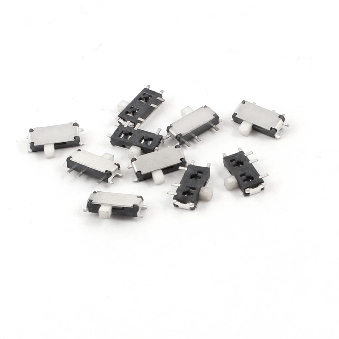 10pcs On/Off 2 Position 1P2T SPDT Horizontal Miniature SMT Surface ...