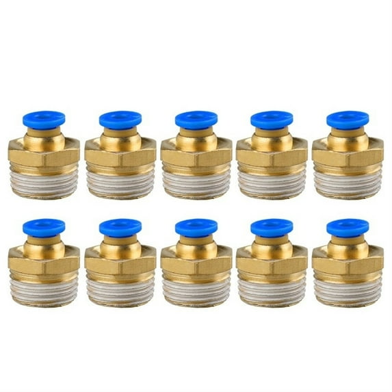 10pcs PC4-03 Pneumatic Connector, Components with Threaded Quick ...