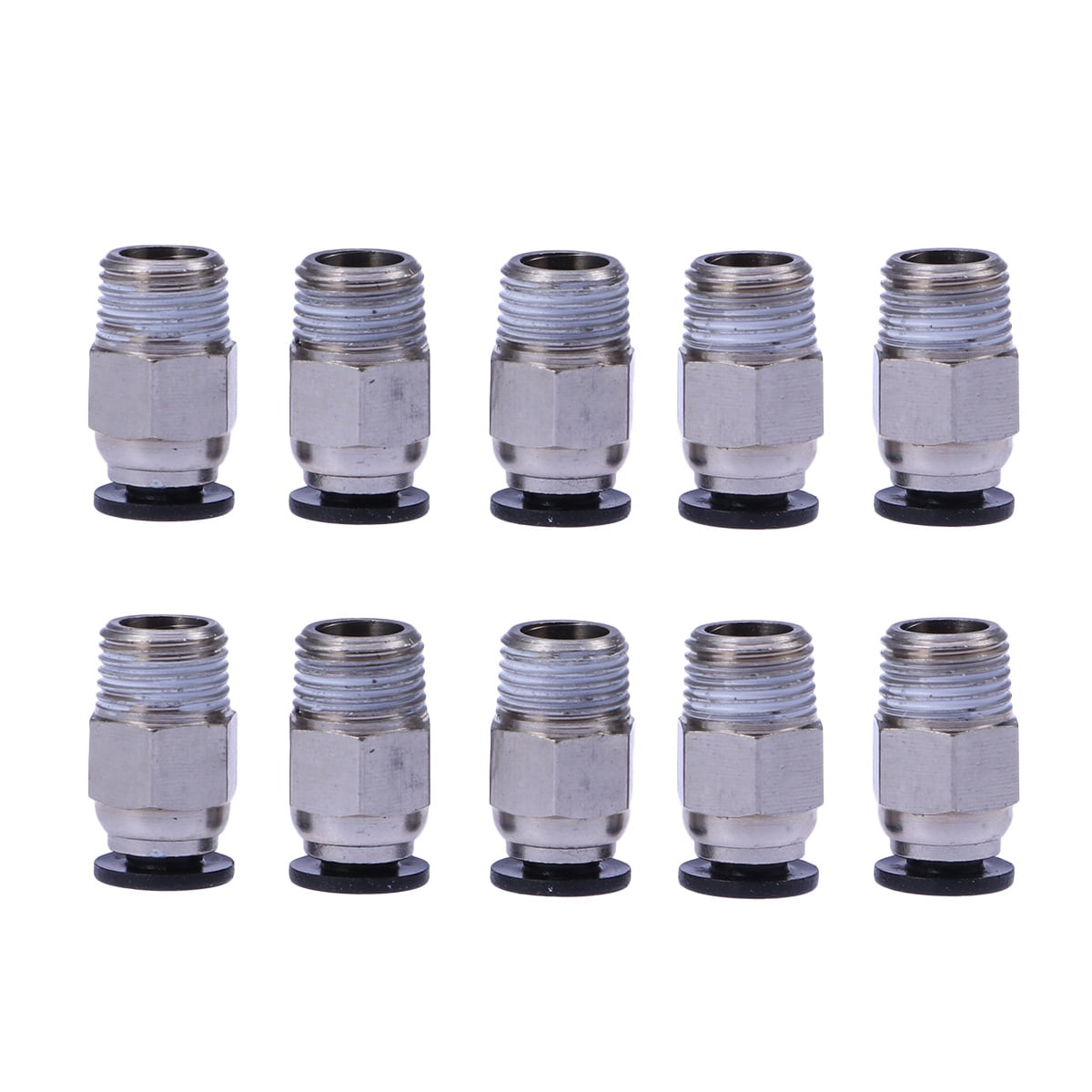 10pcs PC4-M10 Male Straight Pneumatic PEFE Tube Fitting Connector for ...