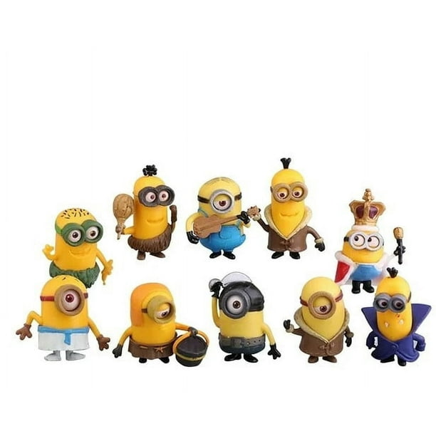 10pcs PVC For Kids Mini Cute Figure Toy Birthday Gift Minions Models ...