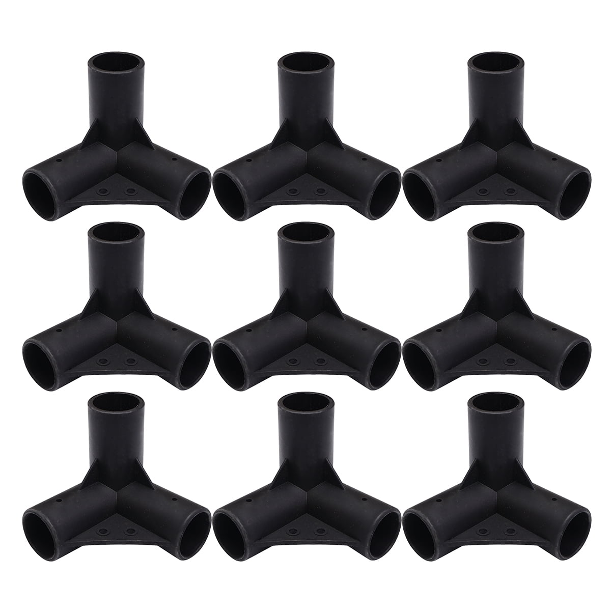 10pcs PVC Furniture Elbow Connectors 3-Way Greenhouse Frame Plastic ...