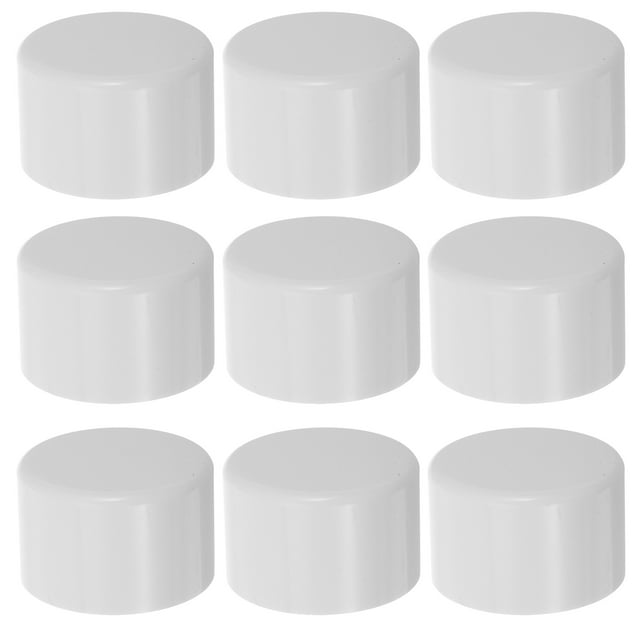 10pcs PVC Pipe End Cap Plug Adapter 40mm Fittings White Socket for ...