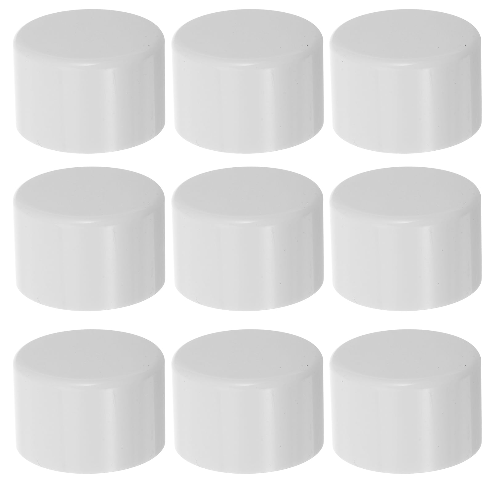 10pcs PVC Pipe End Cap Plug Adapter 40mm Pipe Fittings White Pipe Plug ...