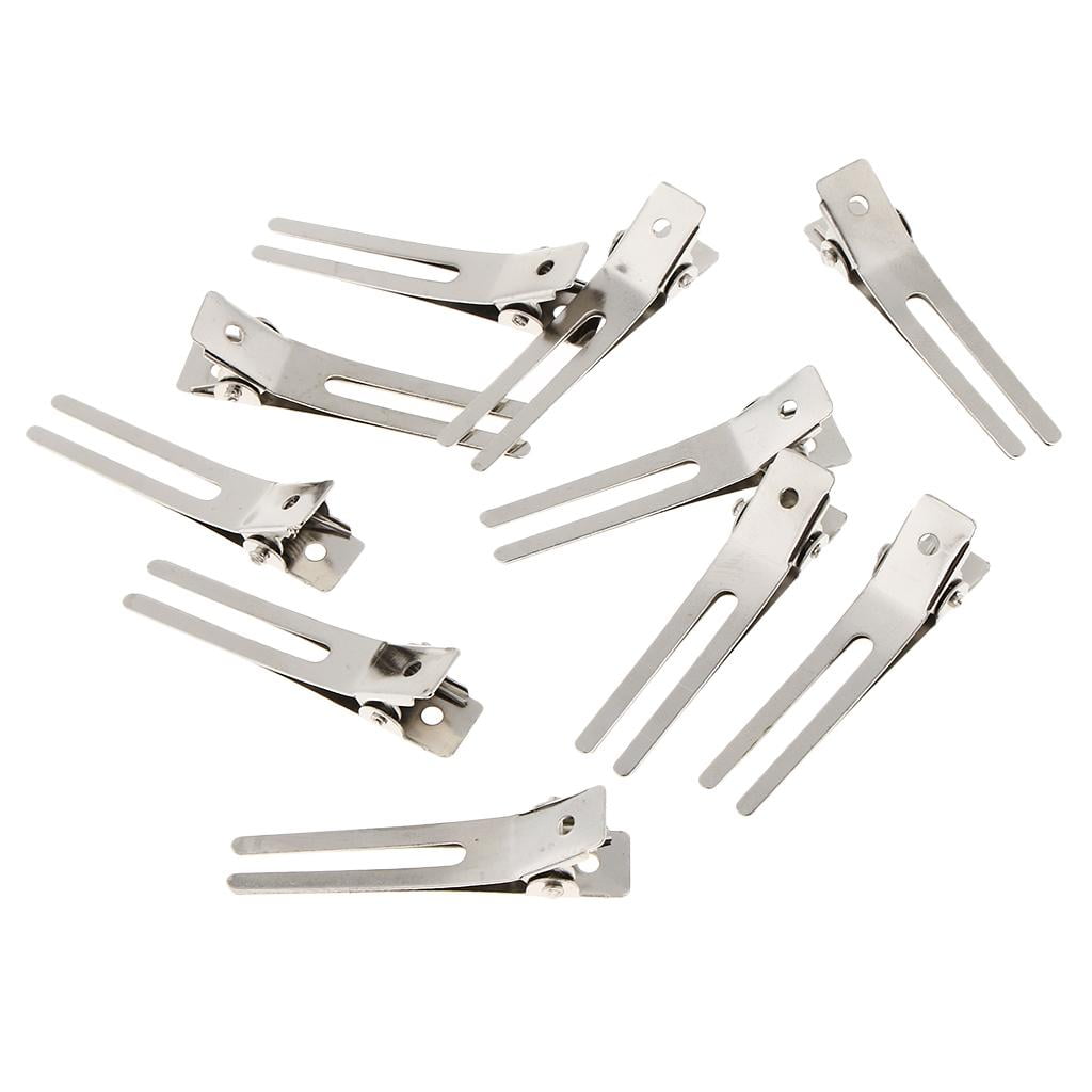 10pcs/Pack ' Double Prong Alligator Metal Clips Bows Hair Crafts ...
