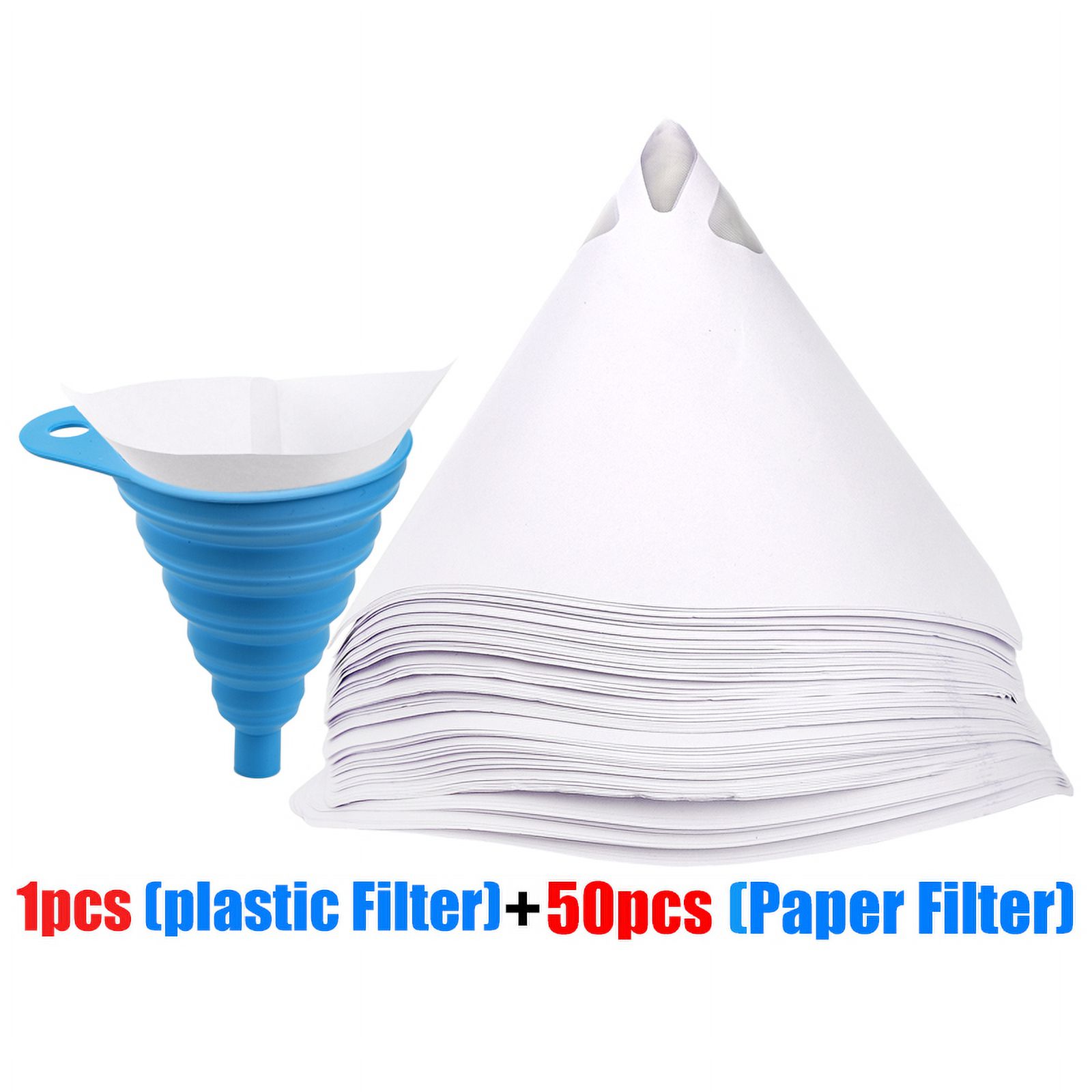 10pcs-Paint Spray Mesh Purification Funnel, Plastic Paper Filter, White ...