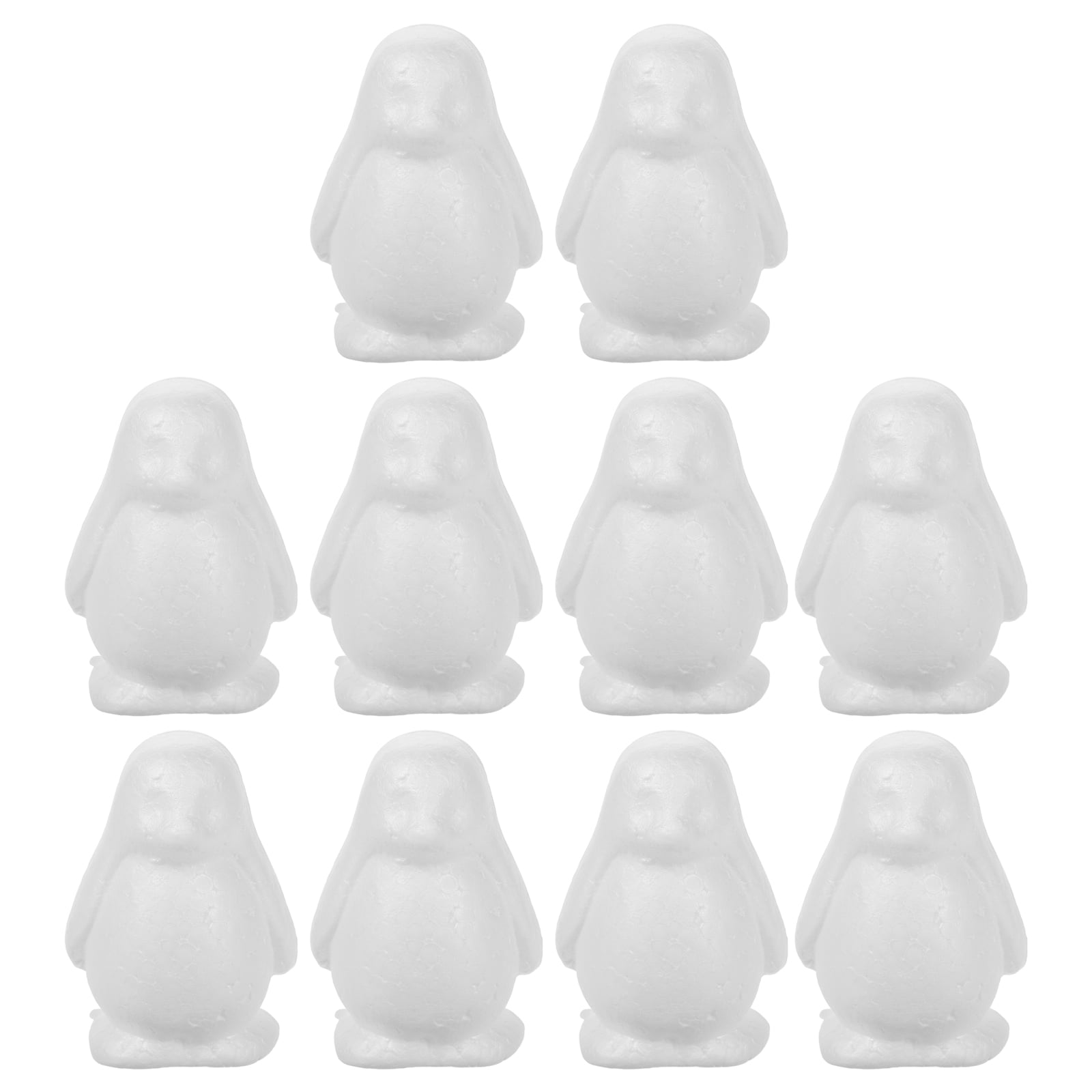 10pcs Painting Embryos Penguin Foam Embryos For Diy Decorative Penguin ...