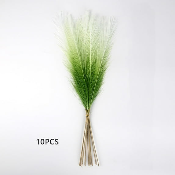 10pcs Pampas Grass,Fluffy Faux Pompas Grass Artificial Pampas Stems ...