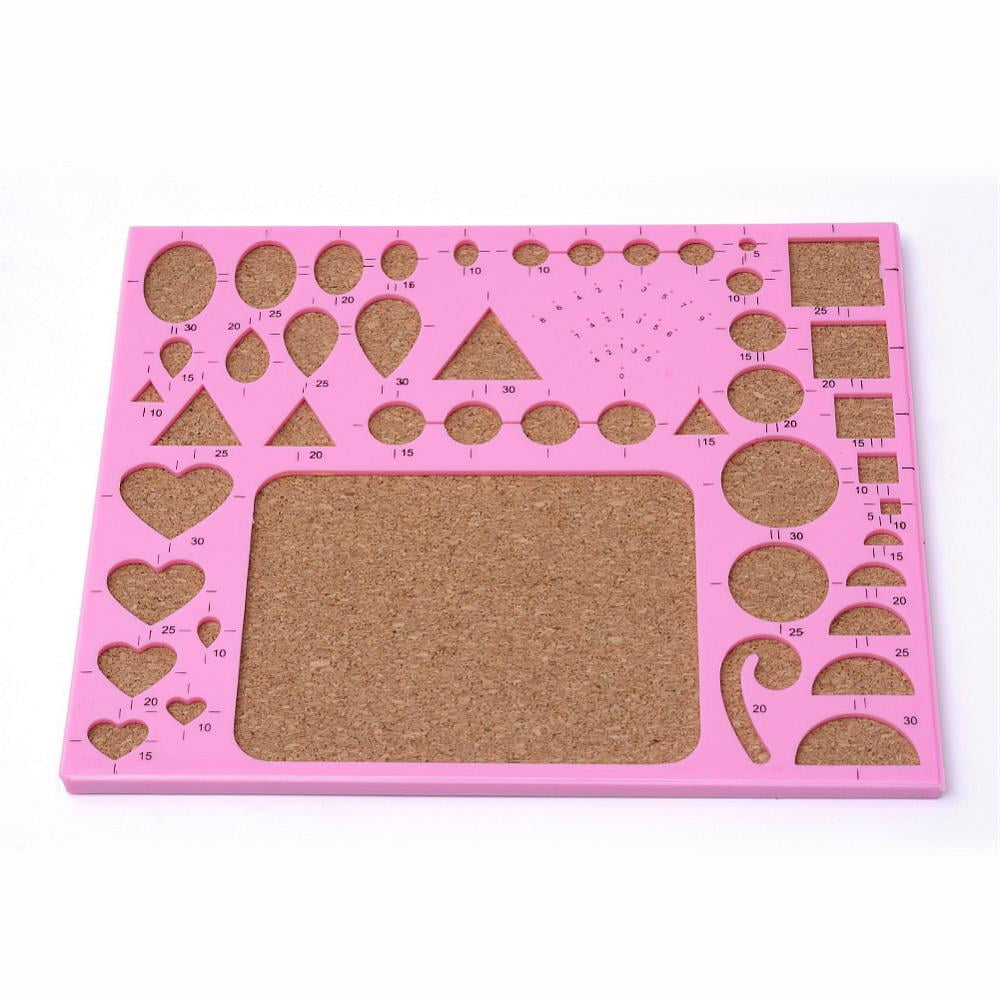 10pcs Paper Quilling Tool Plastic Quilling Work Board with Sponge Pink ...