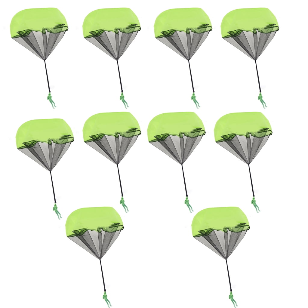 10pcs Parachute Toy Gadgets Throwing Hand Throw Flying Toy No Battery ...
