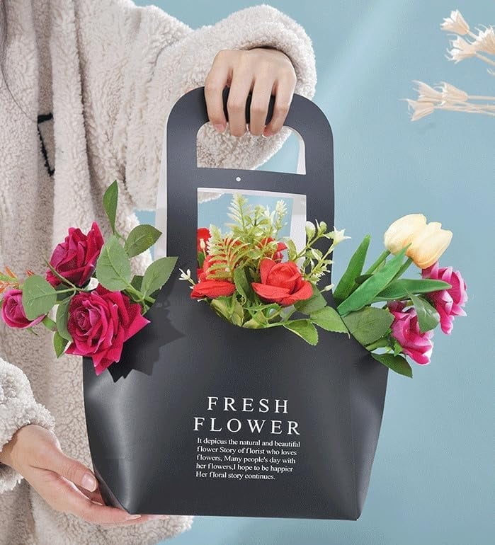 10pcs Party Flower Box New Bouquet Packaging Bag Kraft Paper Bouquet ...
