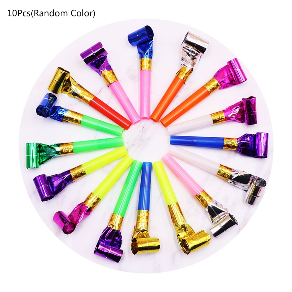 10pcs Party Horn Blowers Funny Birthday Blowout Whistle for Bag Fillers ...