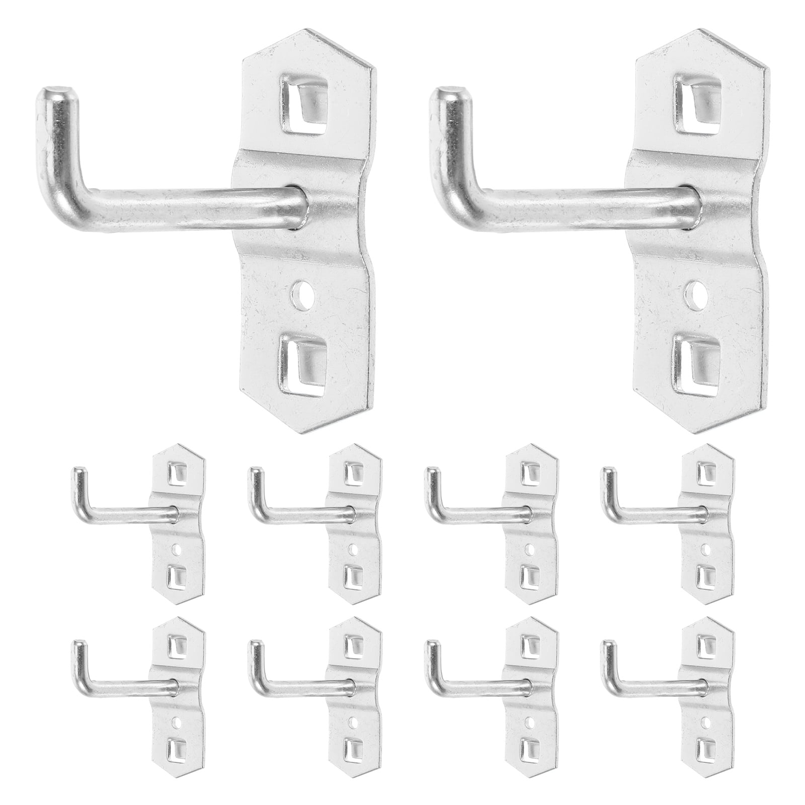 10pcs Pegboard Hooks Assorted Metal Shelving Hooks for Heavy Duty Wall ...