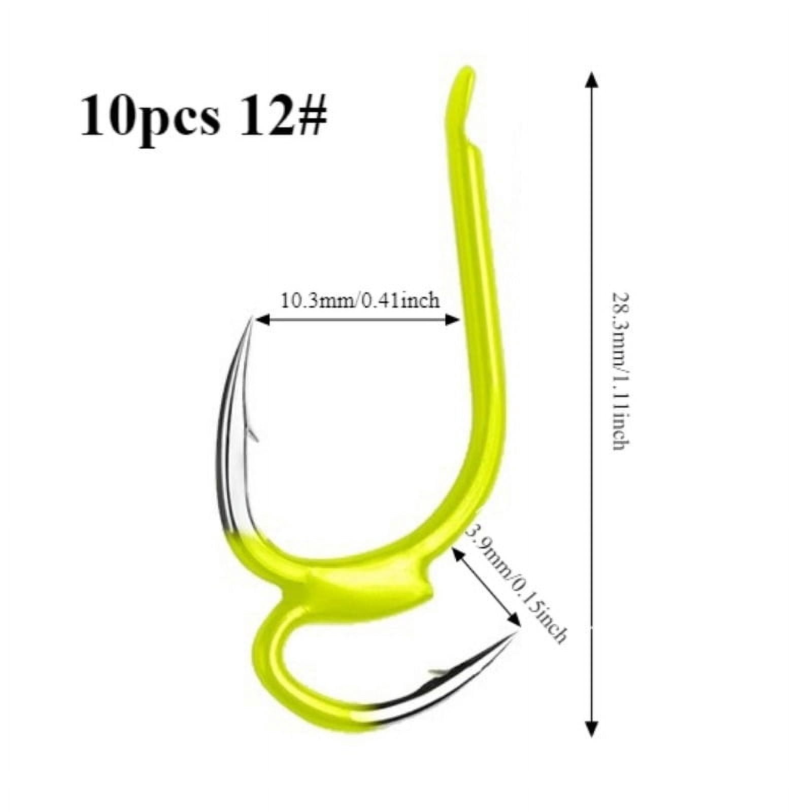 10pcs Per Box of High Carbon Steel Fish Hooks, Double Hooks Designed to ...