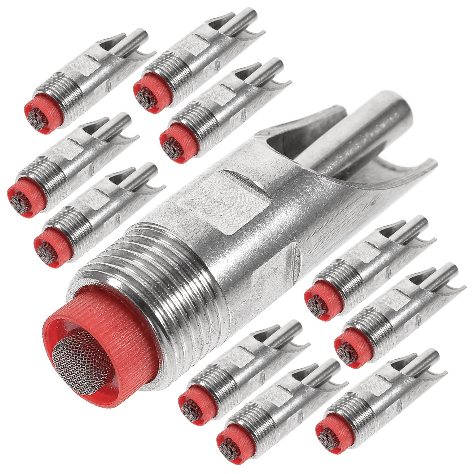 10pcs Pigs Waterer Automatic Piglets Feeders Stainless Steel Livestock ...