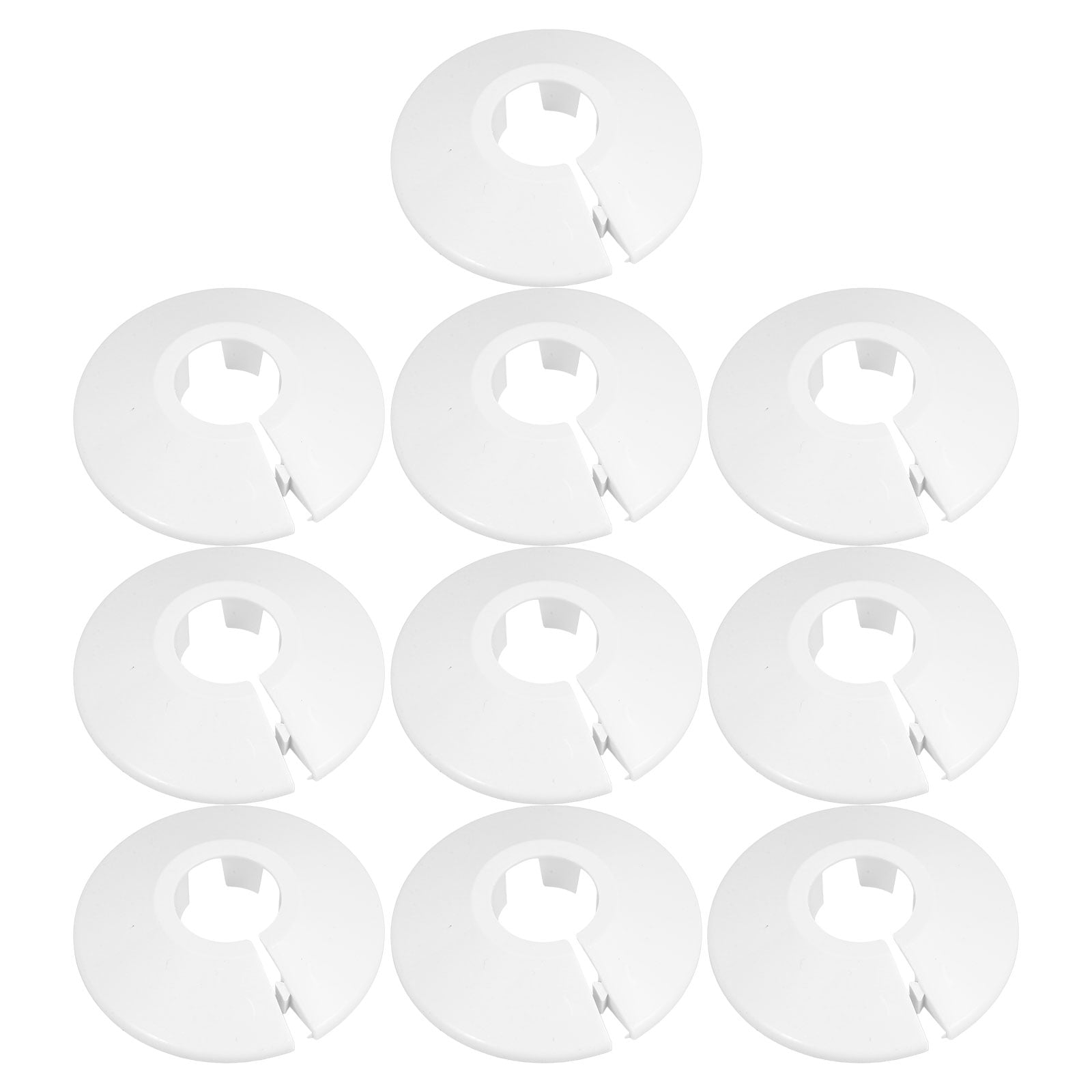 10pcs Pipe Cover Plate Bathroom Decor Plastic Plumbing Fitting Toilet ...