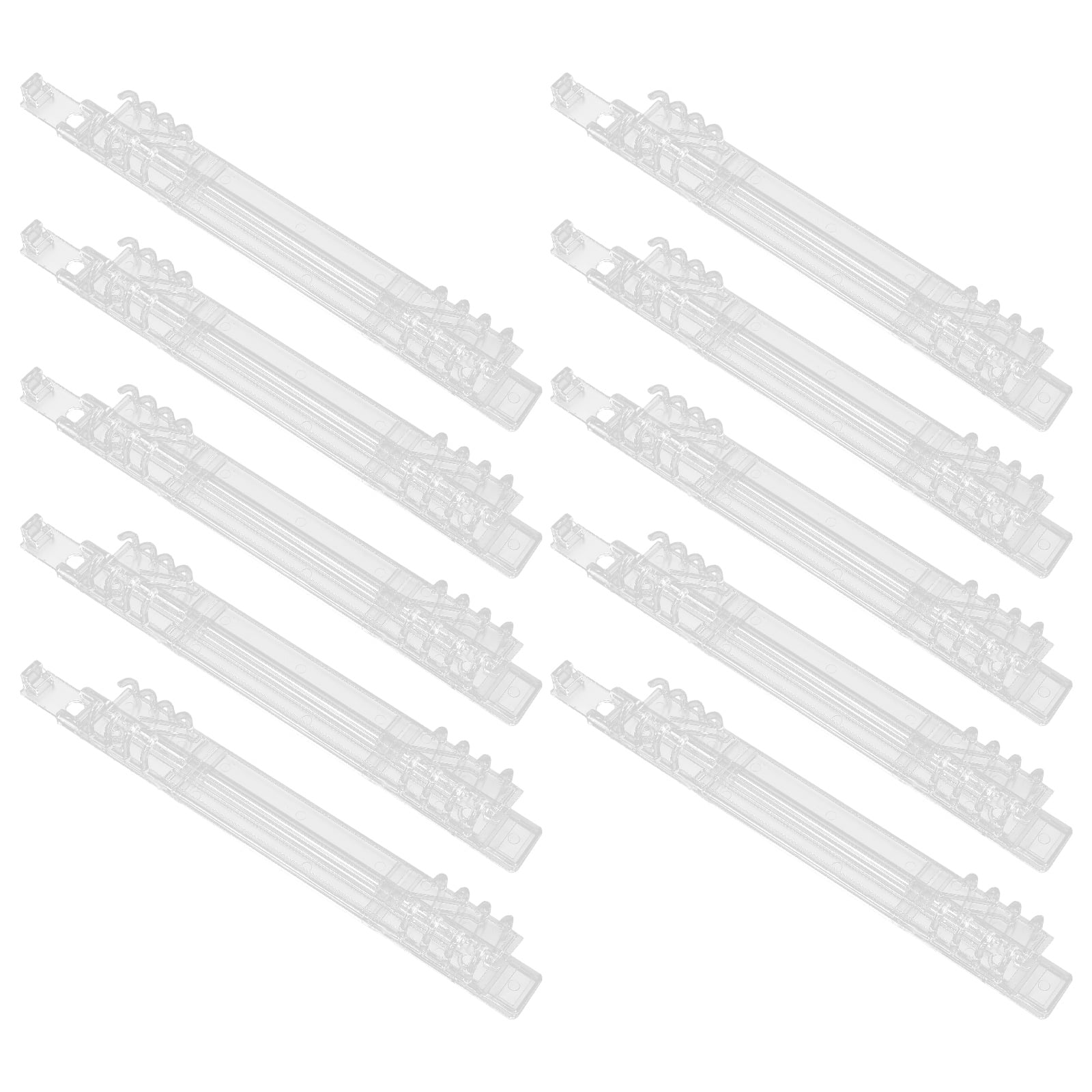 10pcs Plastic Book Binding Rings - 8 Hole Loose-Leaf Spiral Comb ...