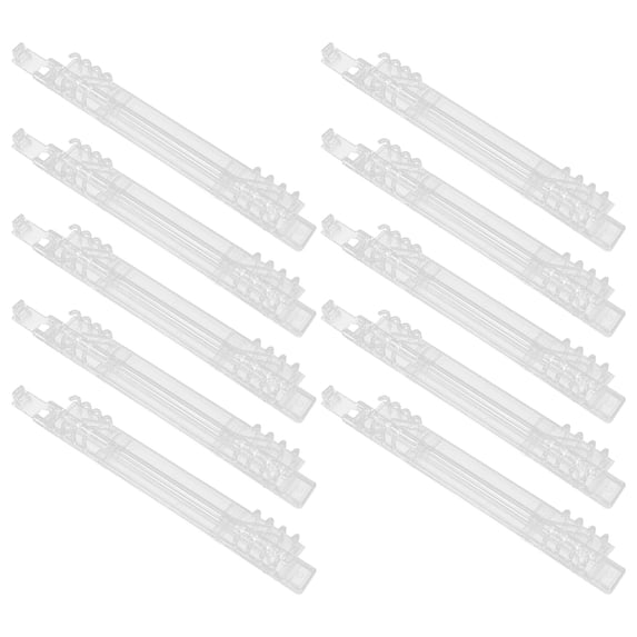10pcs Plastic Book Binding Rings - 8 Hole Loose-Leaf Spiral Comb ...