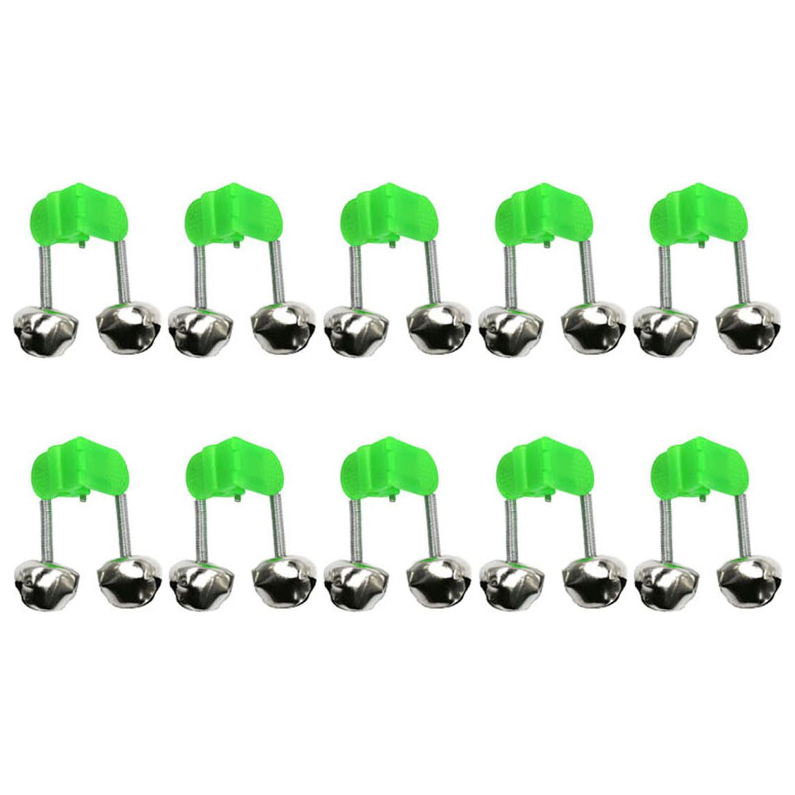 10pcs Plastic Fishing Bells Clips, Dual Alert Fishing Rod Alarm Bells ...
