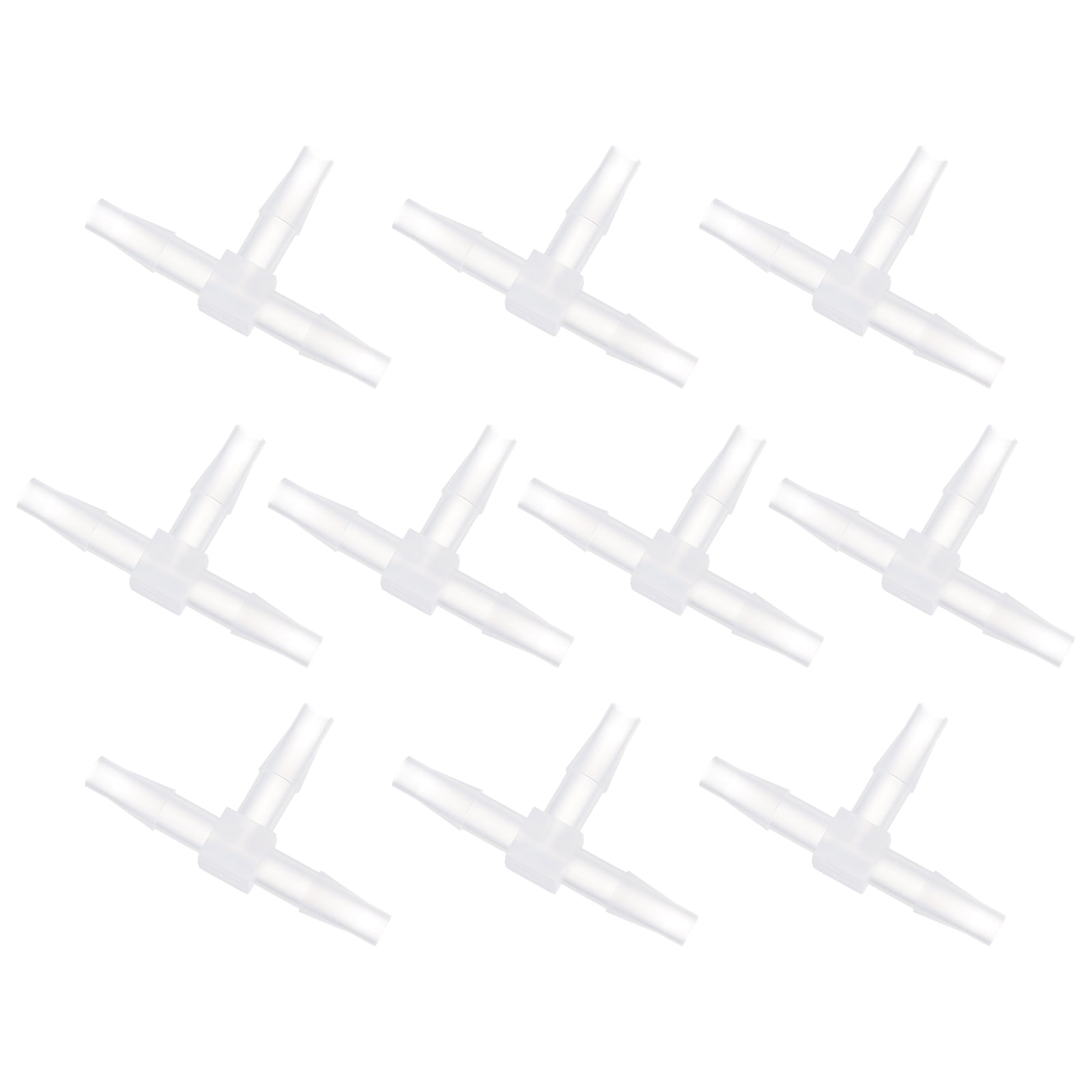 10pcs Plastic Hose Tee Joints T Shape 3 Ways Joints Pipeline Connectors ...