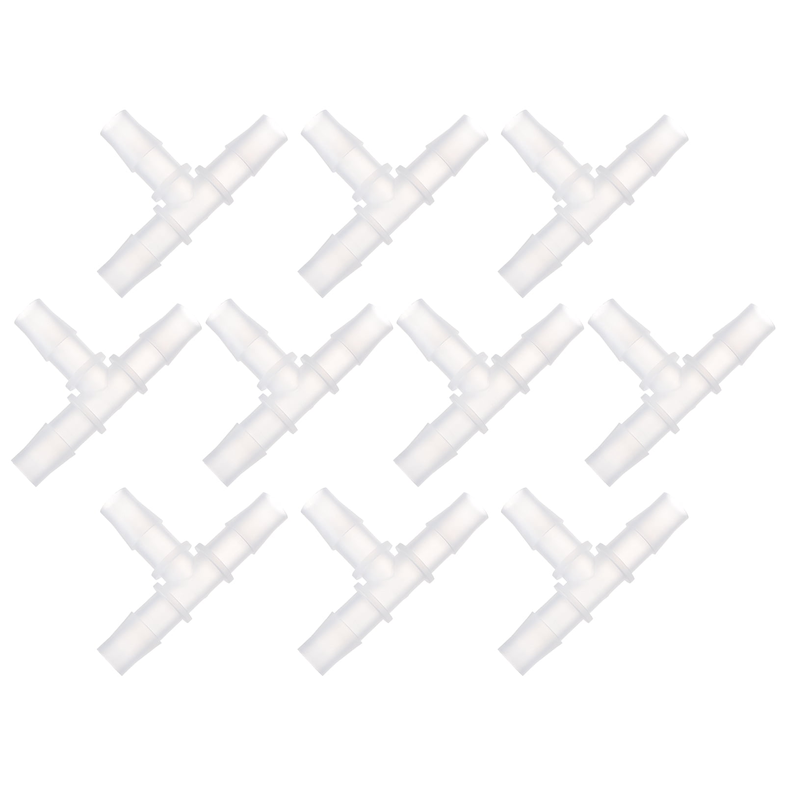 10pcs Plastic Hose Joints Fitting T Shape 3 Ways Parts Pipeline ...
