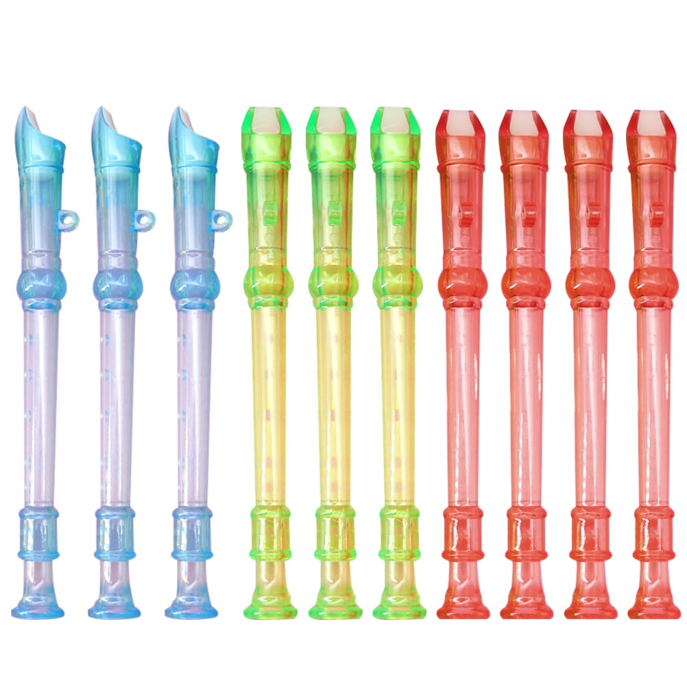 10pcs Plastic Soprano Recorder Flute Toy for Kids Beginners - Walmart.com