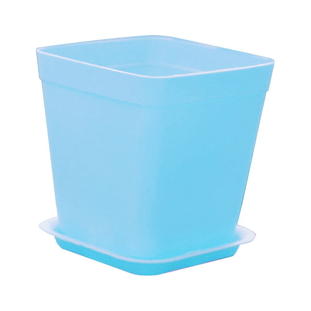 10pcs Plastic Square Flower Pot Mini Decorative Flower Pots Planters ...