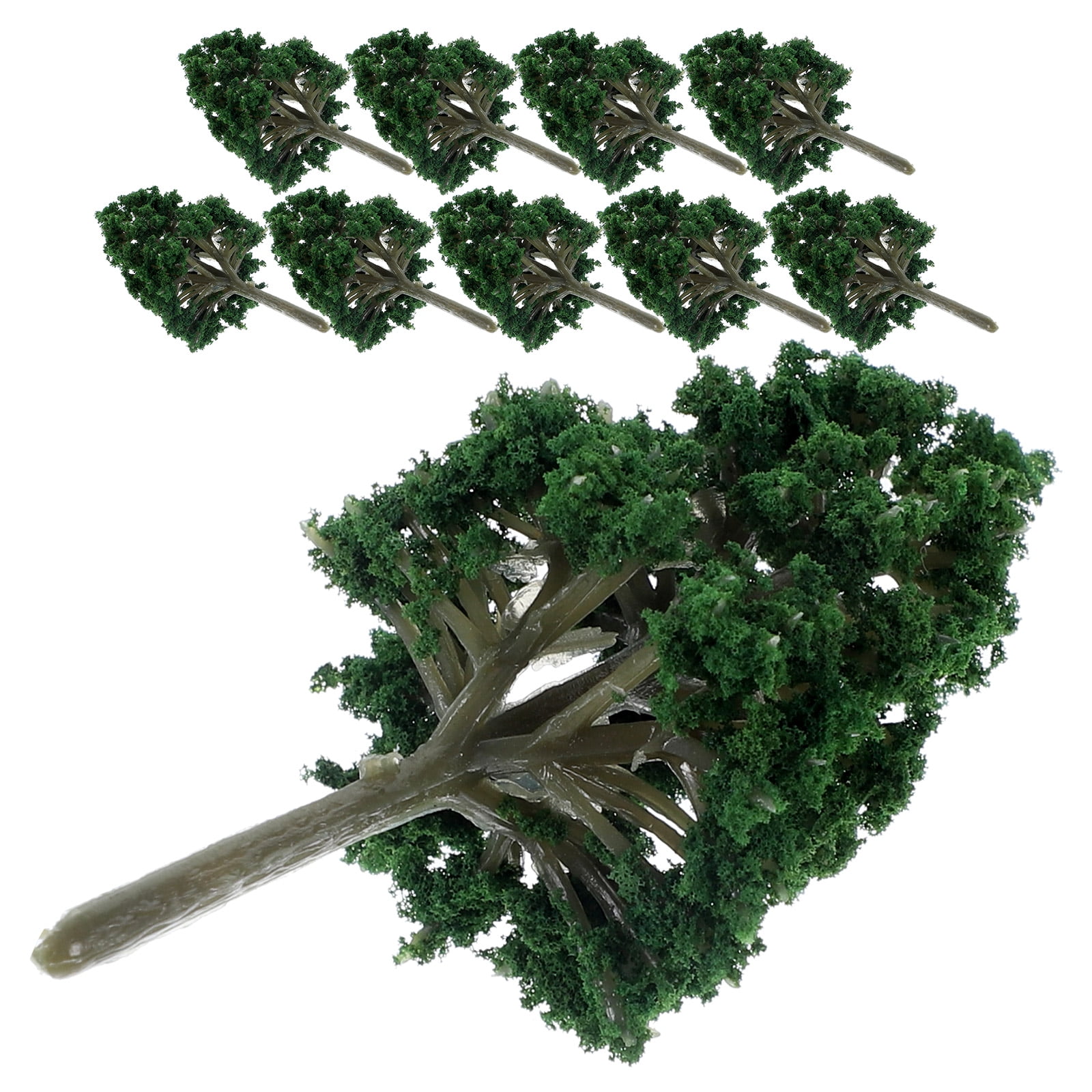 10pcs Plastic Tree Models Simulation Plastic Tree Models Diy Mini Trees ...