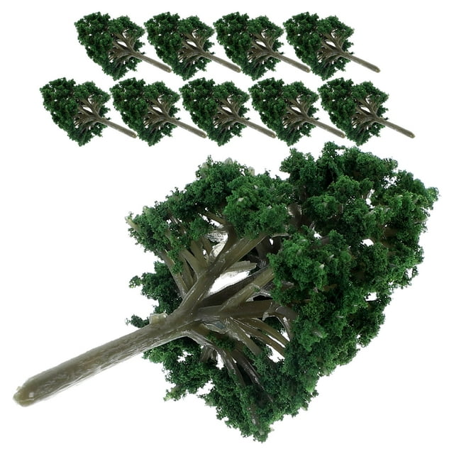 10pcs Plastic Tree Models Simulation Plastic Tree Models Diy Mini Trees ...