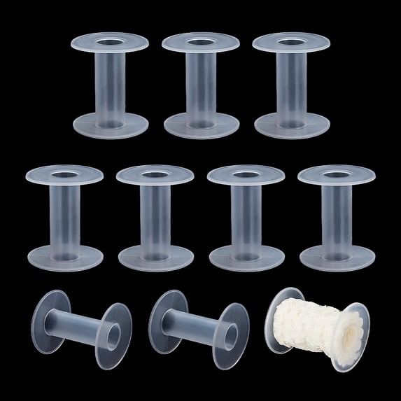 10pcs Plastic Wire Spools 2.7 inch Wire Weaving Bobbins Empty Thread ...