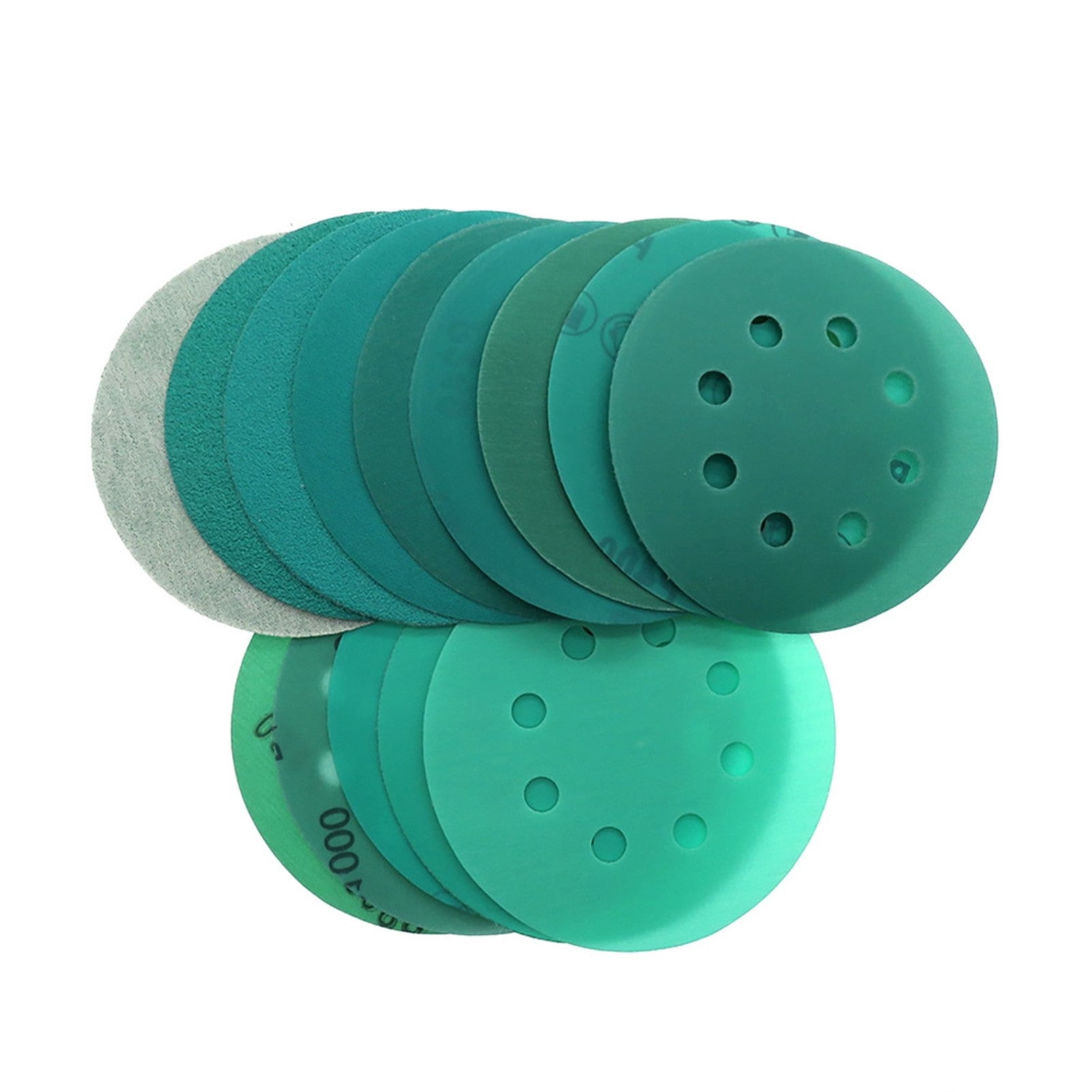 10pcs Polyester Film Sandpaper 5 Inch 125mm 8-hole Wet/Dry Hook and ...