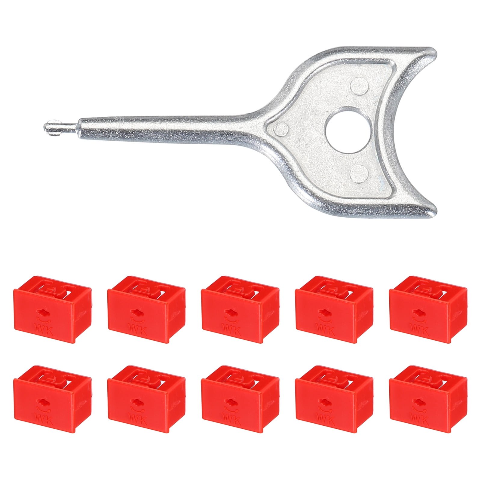 10pcs Port Blocker Locking SFP Port/Dust Blocker with Metal Color Coded ...