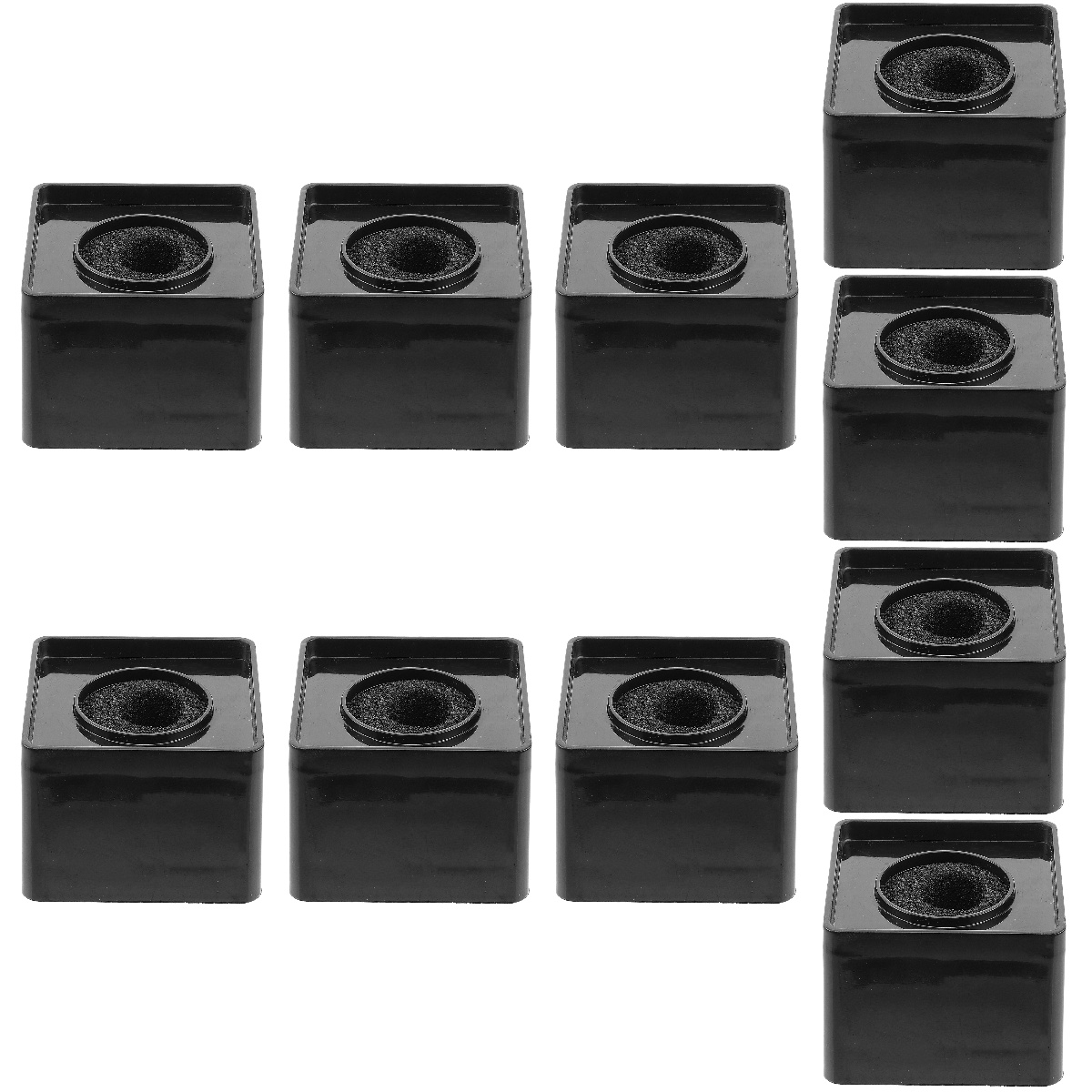 10pcs Portable ABS Injection Molding Square Cube Shaped Interview Mic ...