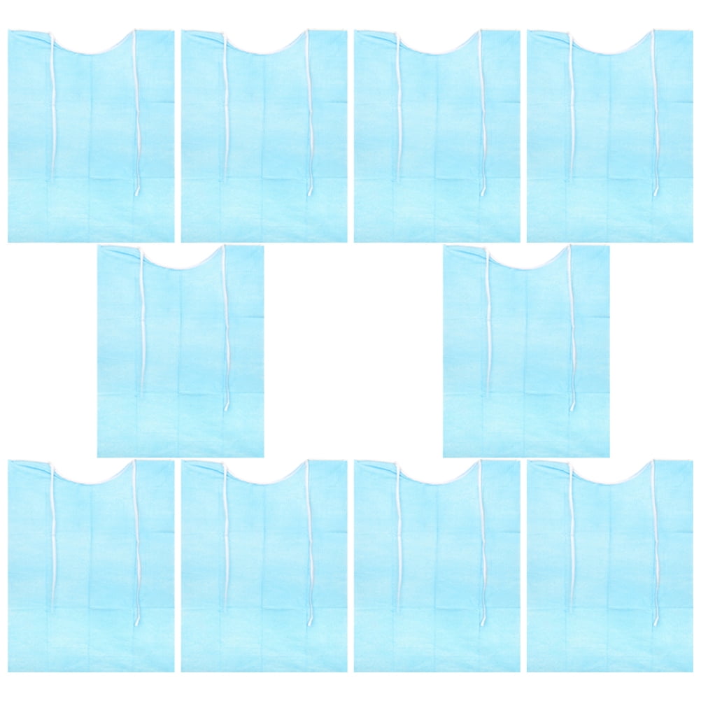 10pcs Portable Adult Bib Disposable Eating Bib Disabled Patients ...