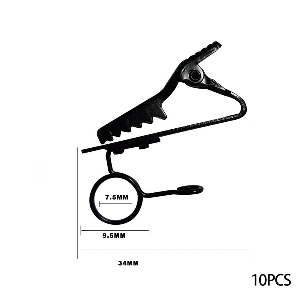 10pcs Portable Lavalier Mic Clip for Cable Management, Metal Tie ...