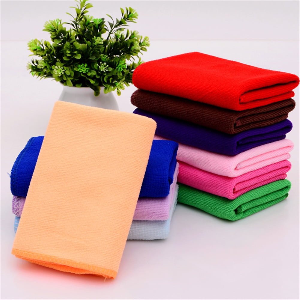 10pcs Practical Durable Soft Fiber Cotton Face Hand Cloth Towels ...