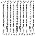 10pcs Practical Silver Chain With Clips Hooks For Outdoor Plant Strong ...