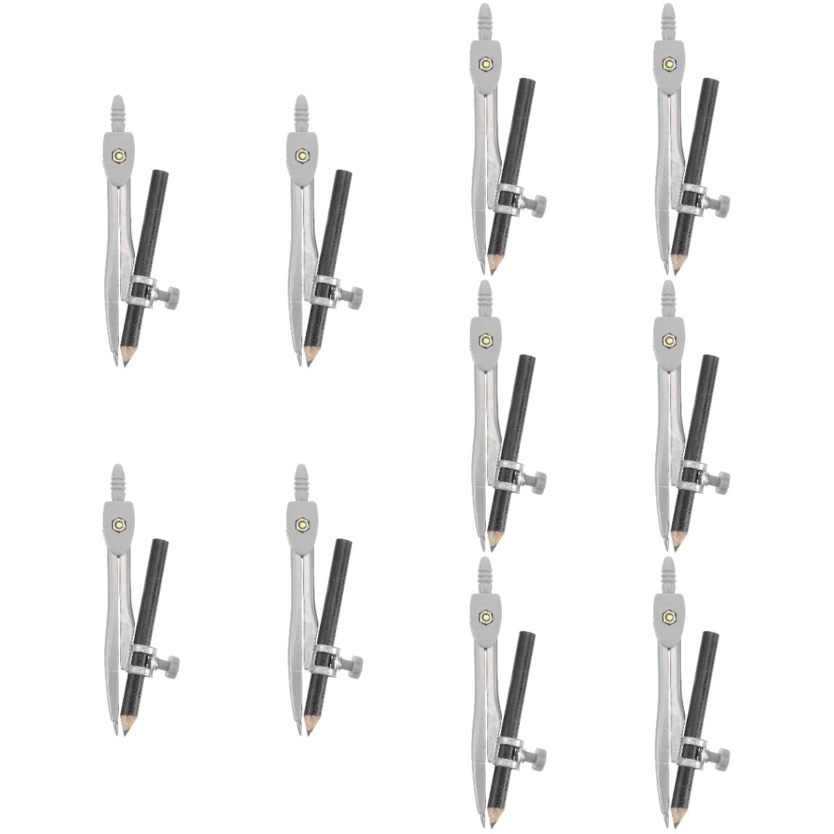 10pcs Professional Compass for Geometry Precision Compass with Pencil ...
