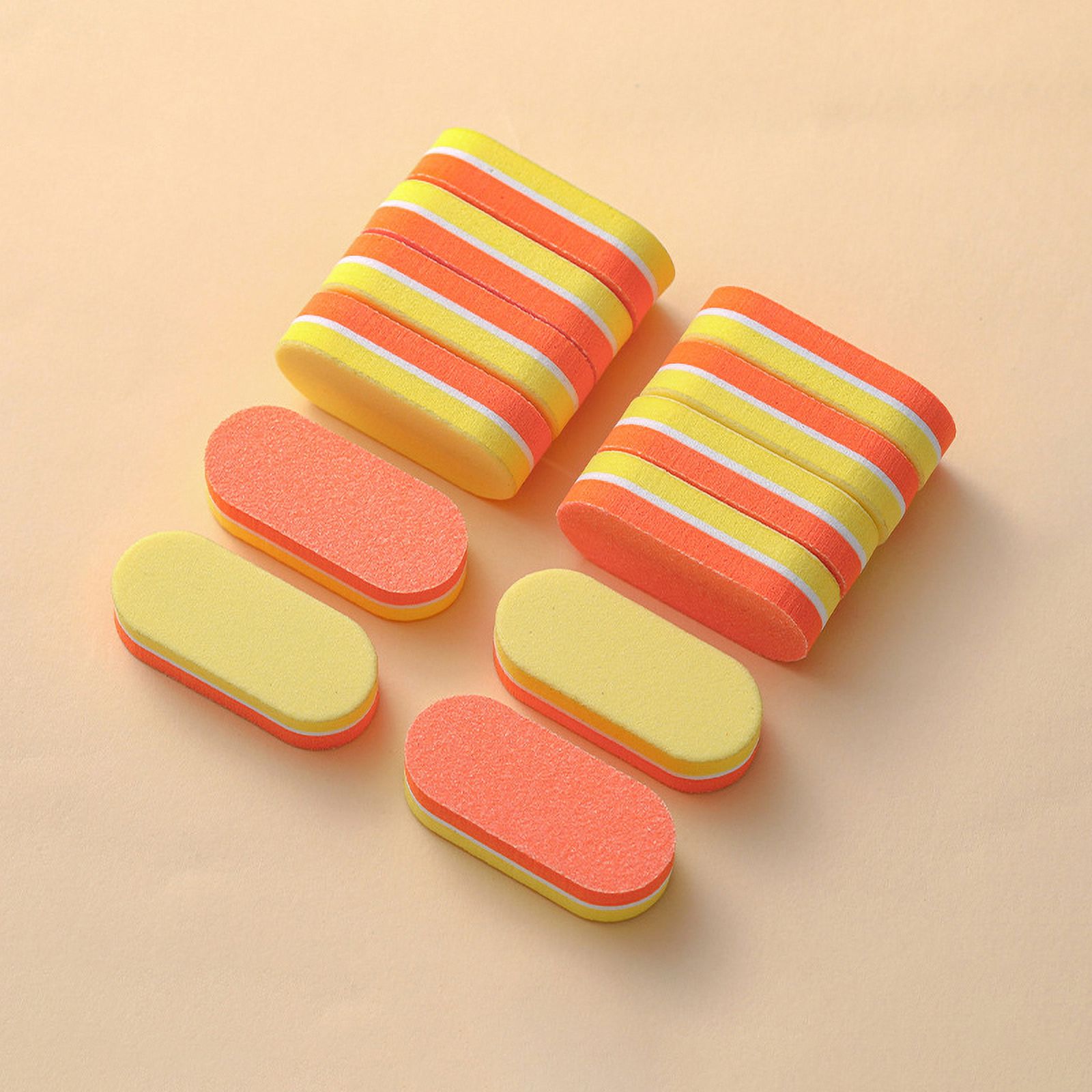 10pcs Professional Mini Sponge Nail Art Buffer Sandpaper Manicure ...