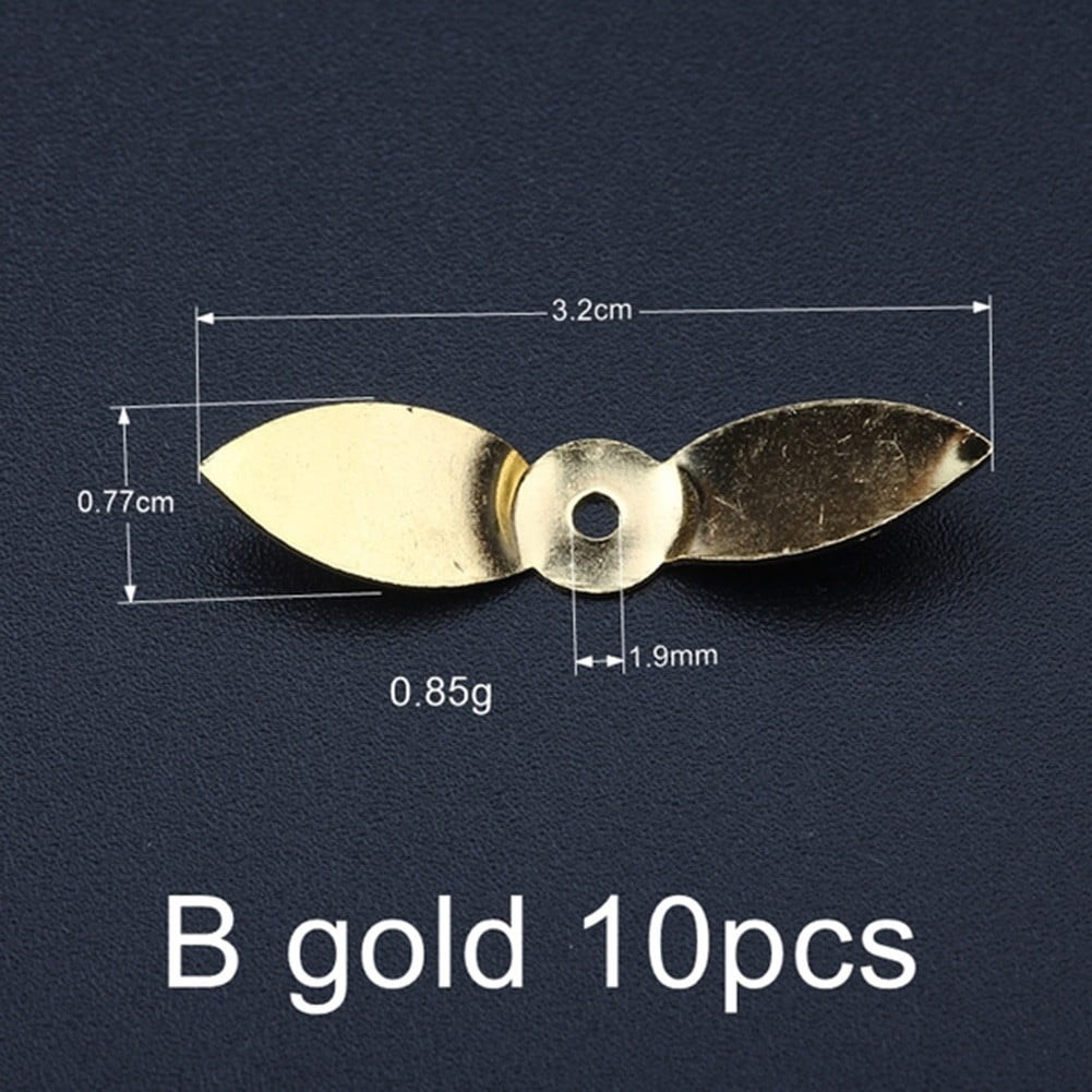 10pcs Prop Blades Propeller Style Spinner Blades Diy Topwater Lures ...
