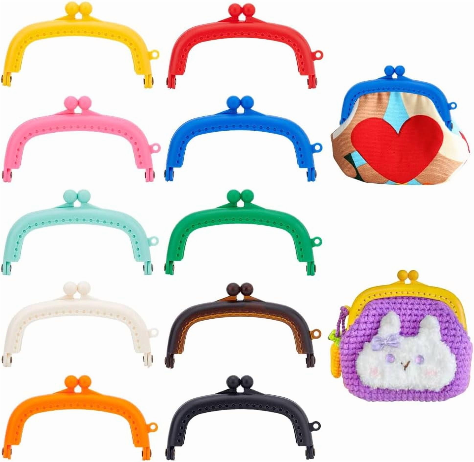 10pcs Purse Frames Coin 10 Color Plastic Kiss Lock Purse Frames Purse ...