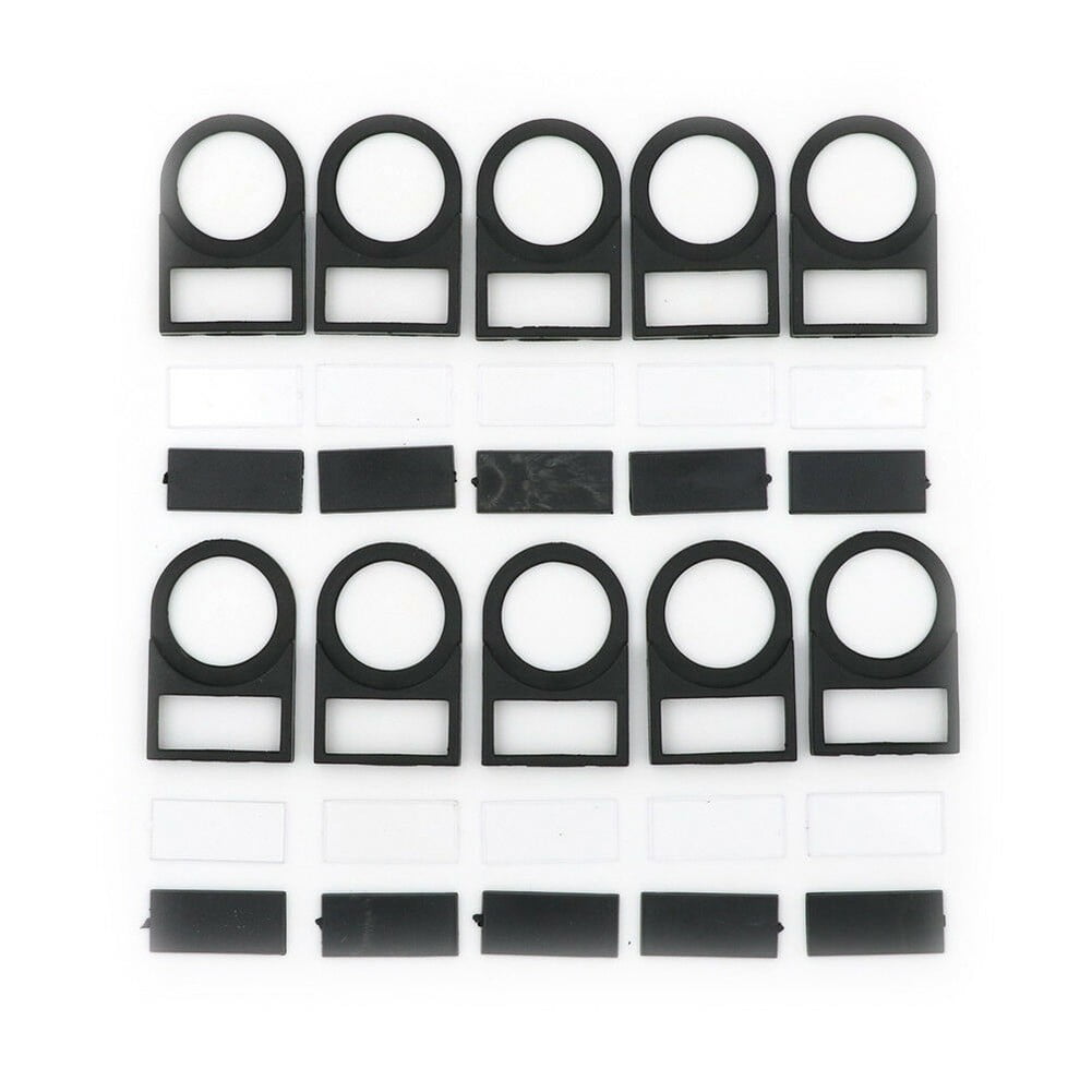 10pcs Push Button Switch Panel Label Frame Push Button Mounting Size ...