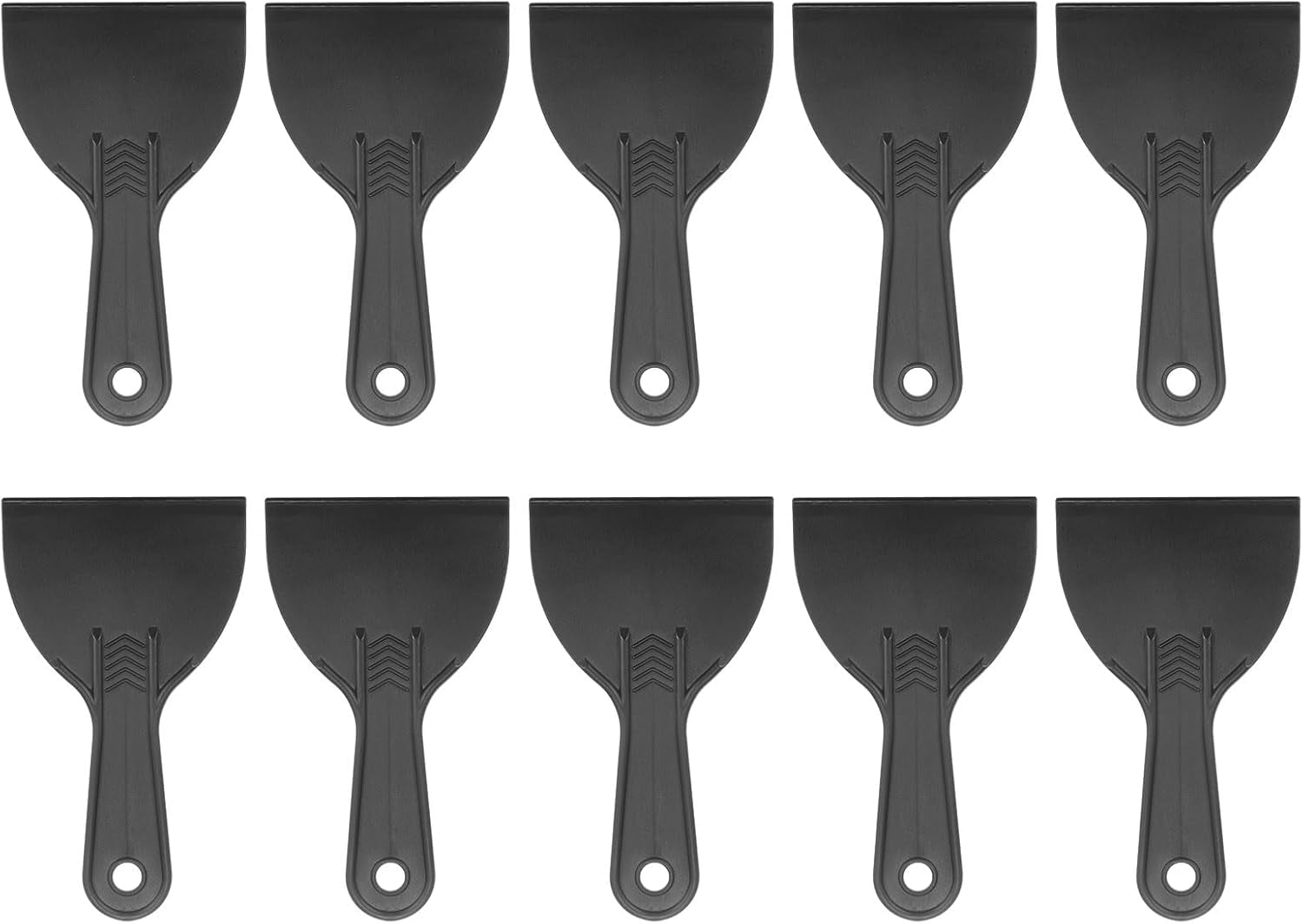 10pcs Putty Scraper 4" Width 6mm Thin Flexible Plastic Putty Knives for ...