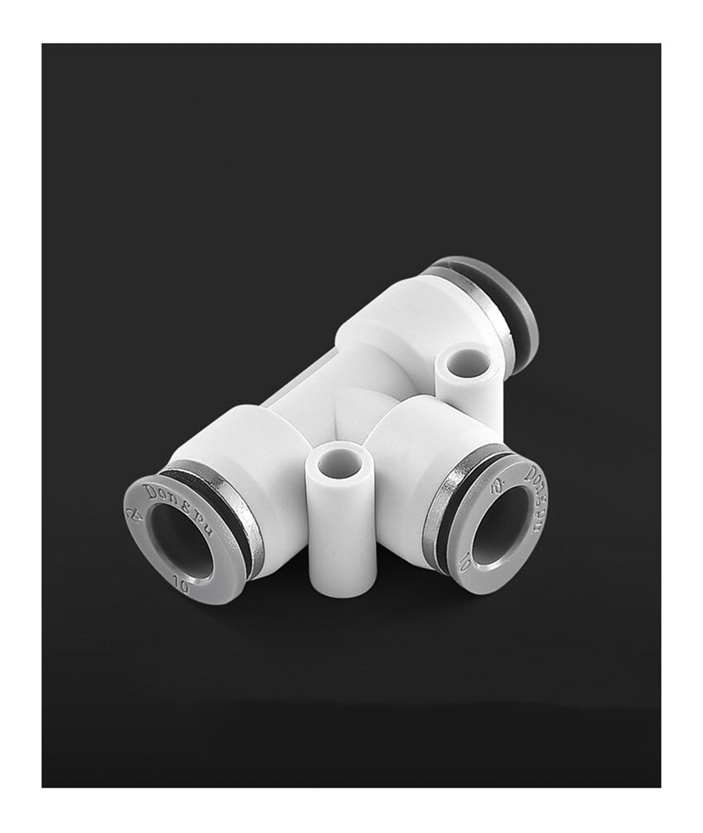 10pcs Quick Connector 4mm/6mm/8mm/12mm Inner Diameter Equal Tee ...